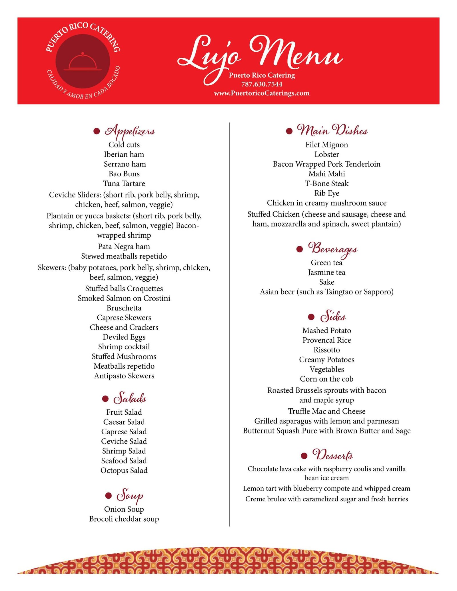 Catering para Eventos en Puerto Rico - Puerto Rico Caterings